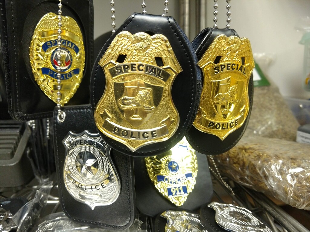 Assorted Police Security Badges | Weekly Rental in Atlanta | RJR Props